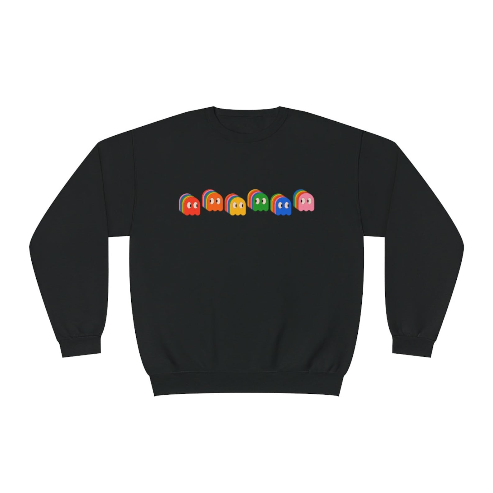 Pac Man Inspired Retro Sweater 70's Sweater Retro - Etsy