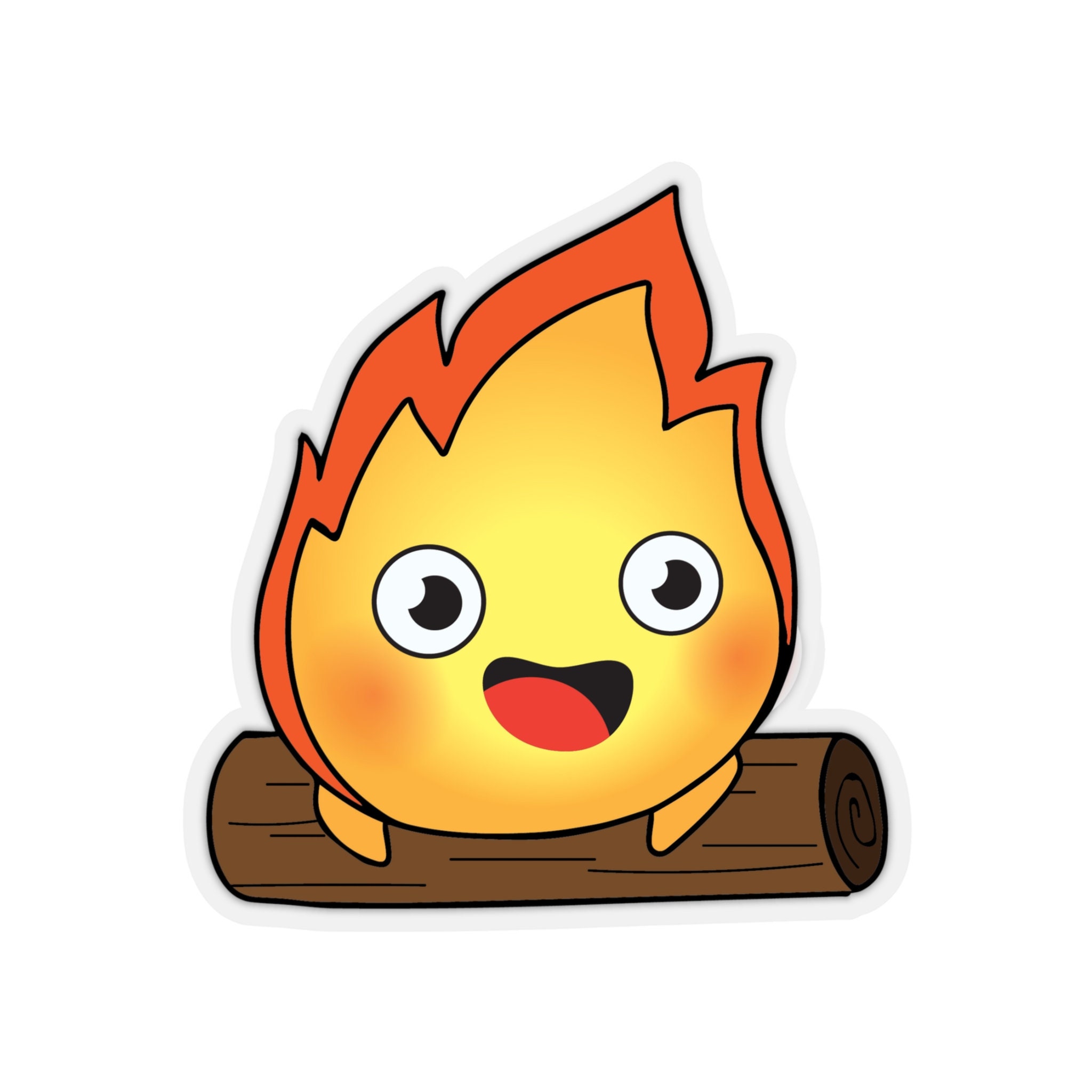Howl's Moving Castle Inspired Calcifer Fire Demon Sticker - Etsy