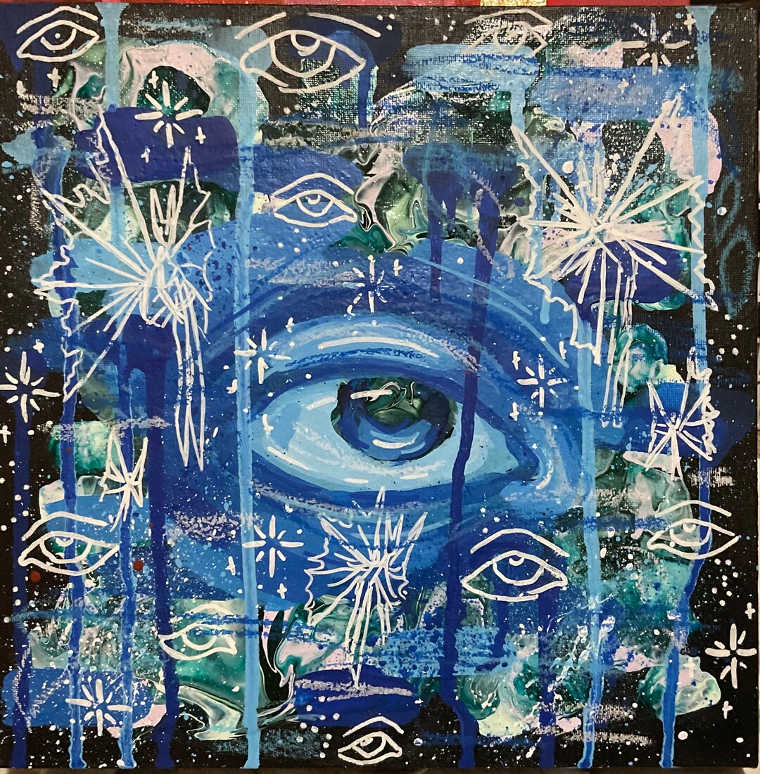 Blue Eye Print - Etsy