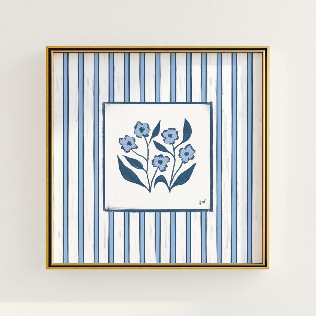 Rainey Studio | Modern Southern Floral Wall Art | Coastal Pink Print ...