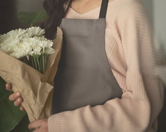Dark Grey Apron - Etsy