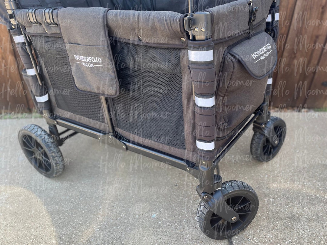 Reflective Stroller Wagon Anti-scuff Padded Front Rail Bumper Cover ...