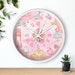 A Perfect Day of a Princess Clock, Pink Kids Room Wall Clock, Girls ...