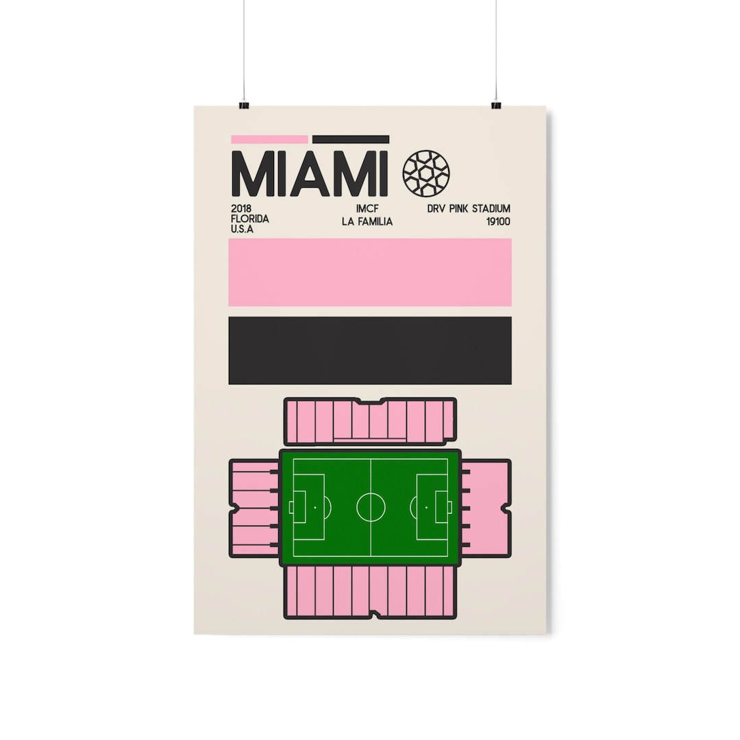 Inter Miami Poster | Inter Miami Stadium Poster / Print | Inter Miami ...