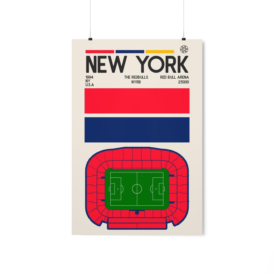 New York Red Bulls Poster | New York Red Bulls Stadium Poster | New ...