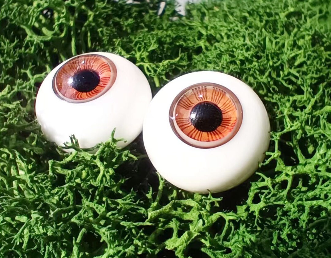 Brown Iris Eyes, Custom Glass Doll Eyes in All Sizes, Personalized Art ...