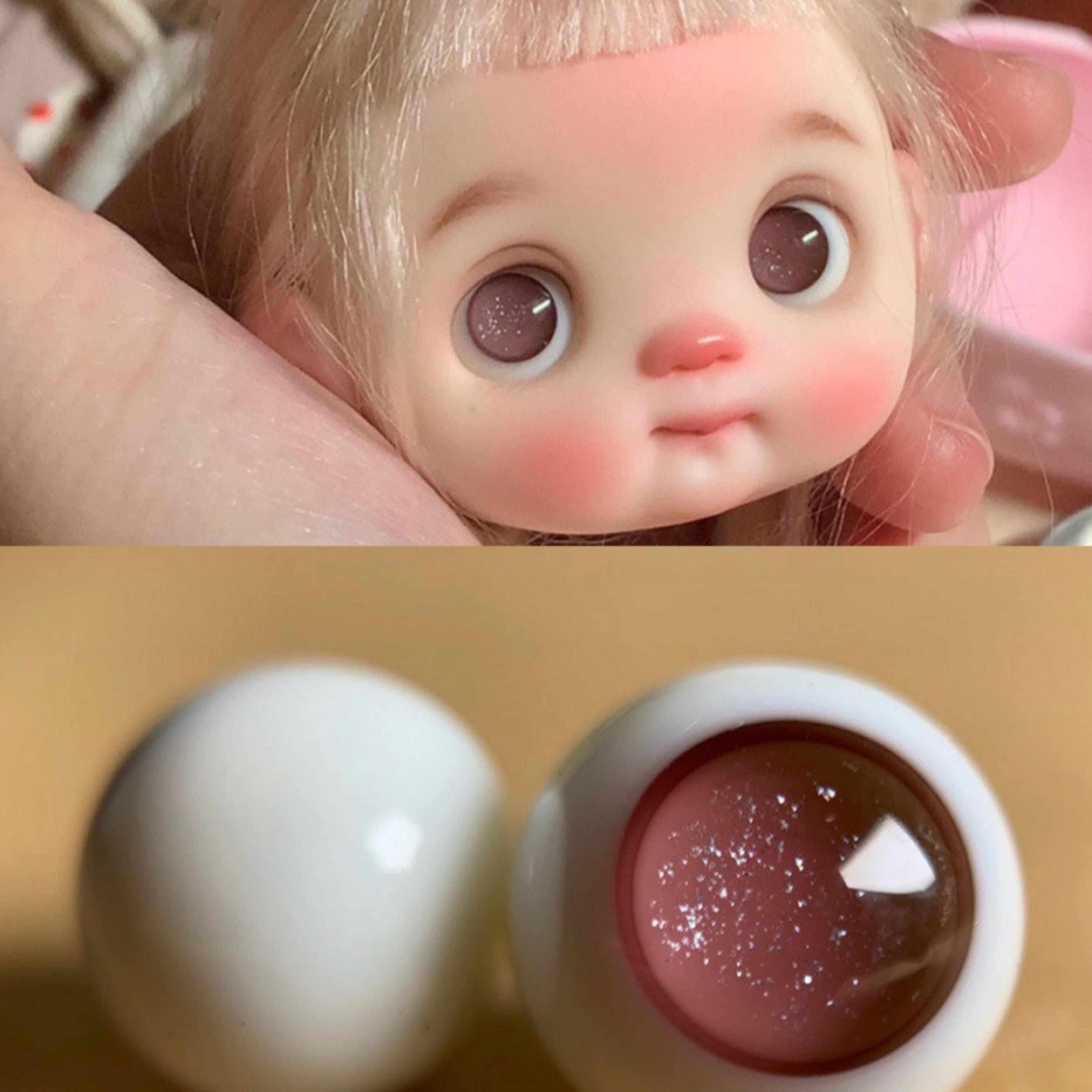 Full Round Glass Doll Eyes, Glass Doll Eyes, BJD Toy Eyes, Art Doll ...