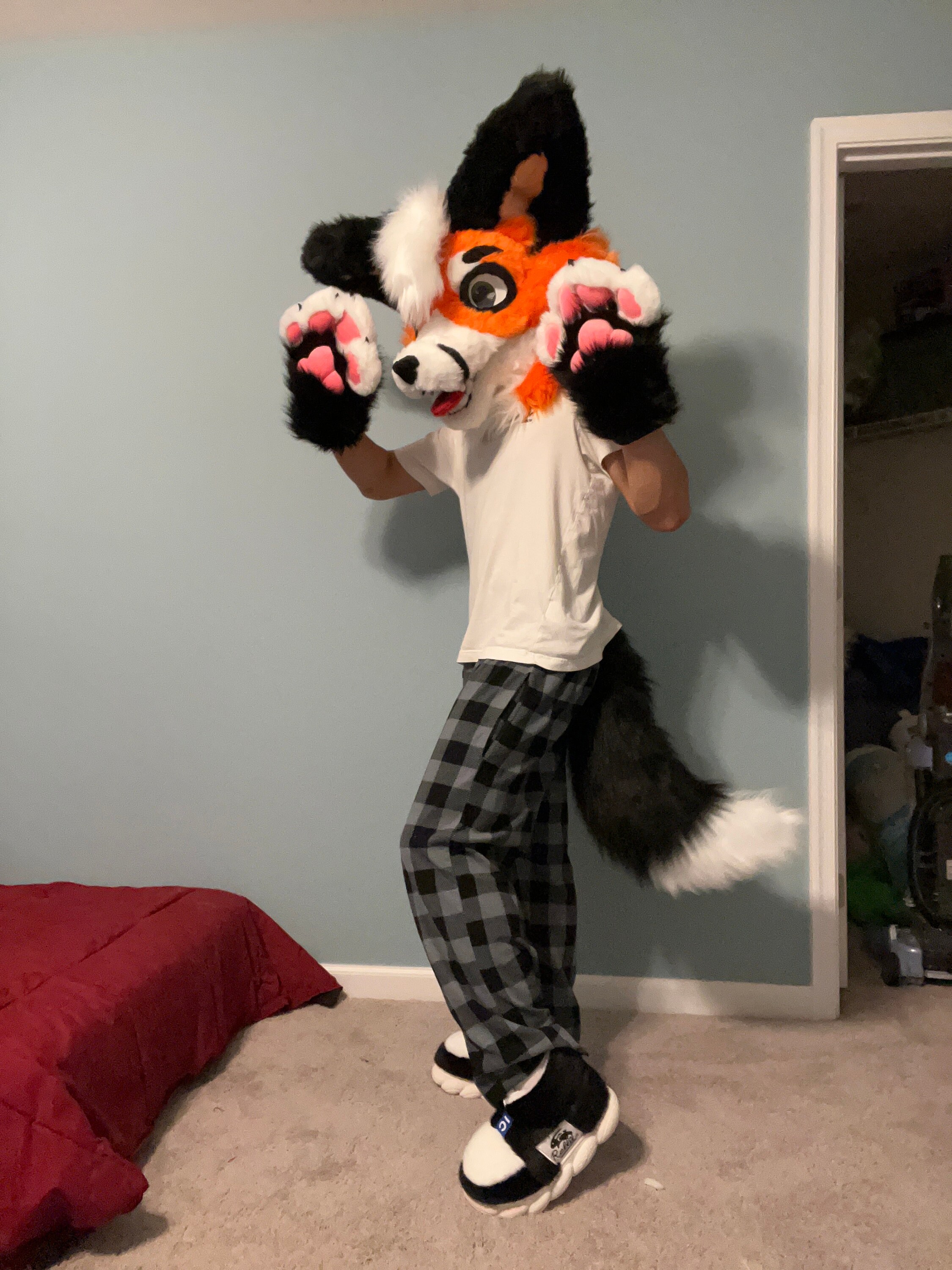 Black Furry Paws - Etsy