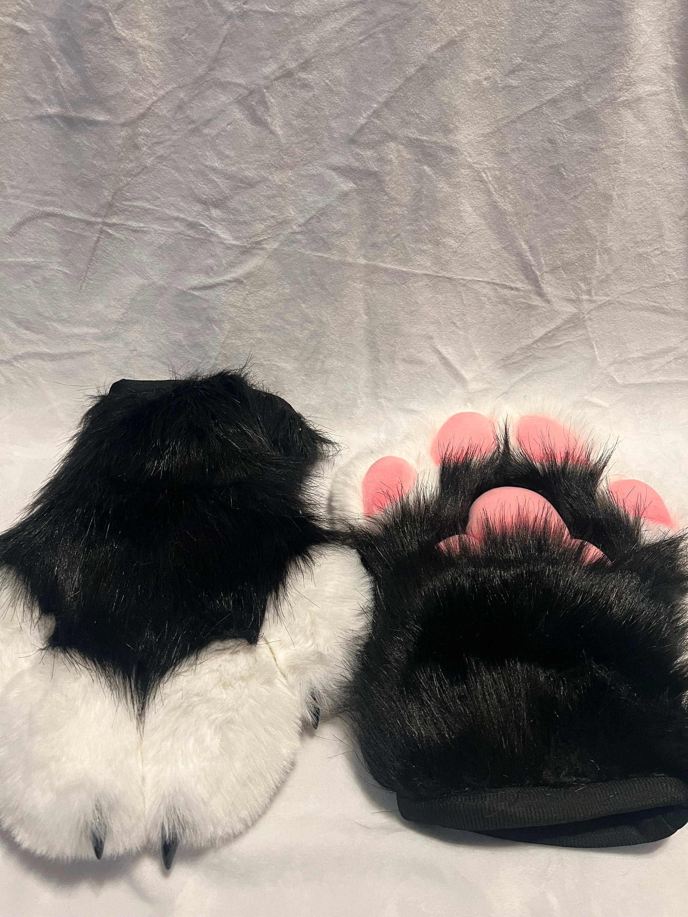 Black Furry Paws - Etsy