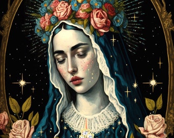 Our Lady of Sorrows Altar Print, Catholic Art, Religious Art, Spiritual ...