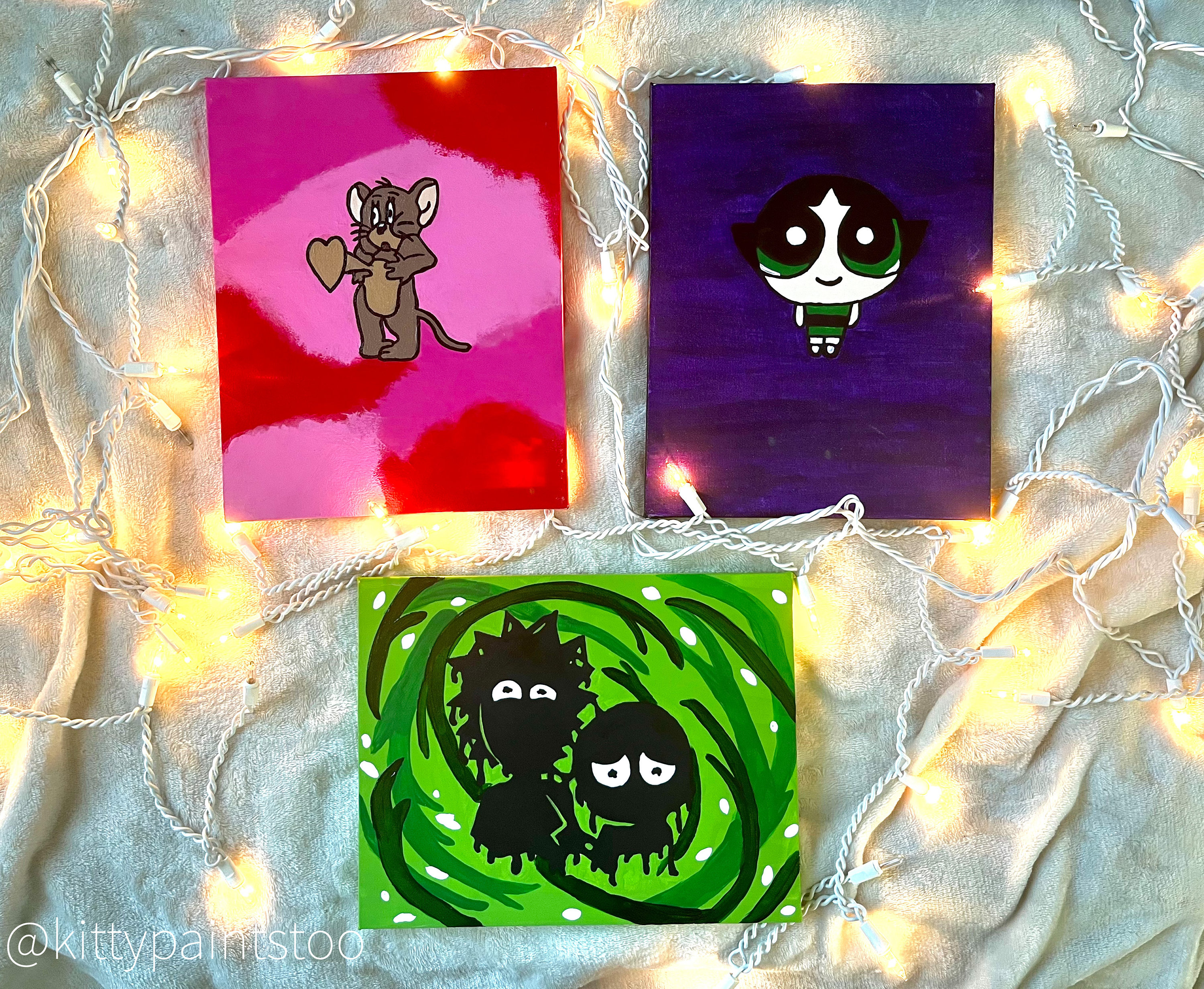 Custom Cartoon Acrylic Painting 8x10 - Etsy