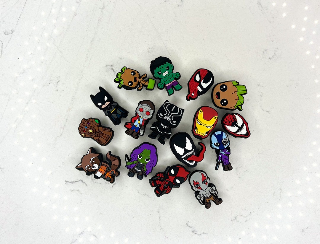 HIGH-Q & FREE CHARM Superhero Charms Kids Charms Random Red Logo ...