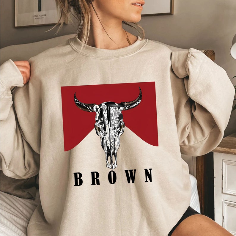 Brown Vintage Bullhead T-shirt Sweatshirt Hoodie Kane Brown - Etsy