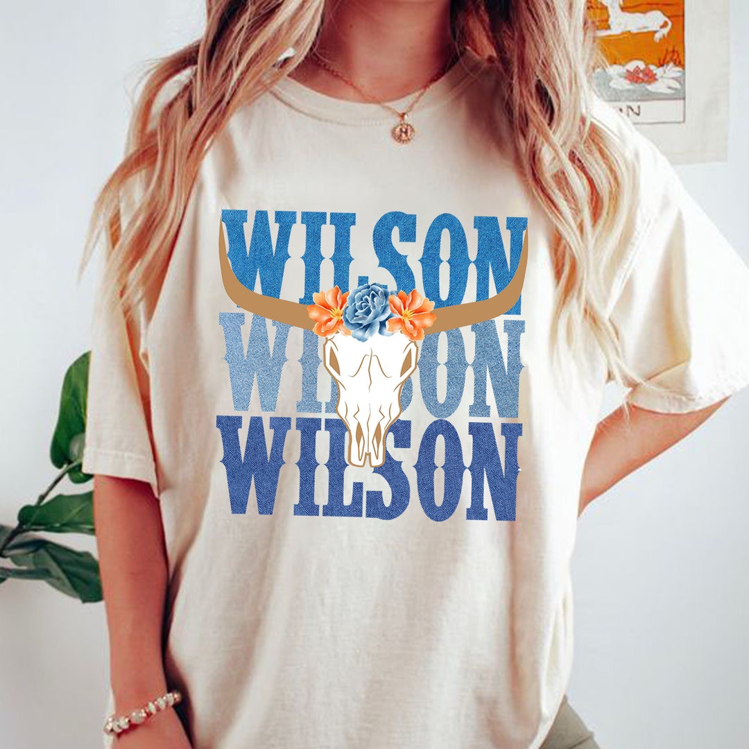 Retro Wilson Bullhead Flower T Shirt Lainey Wilson Bullhead - Etsy