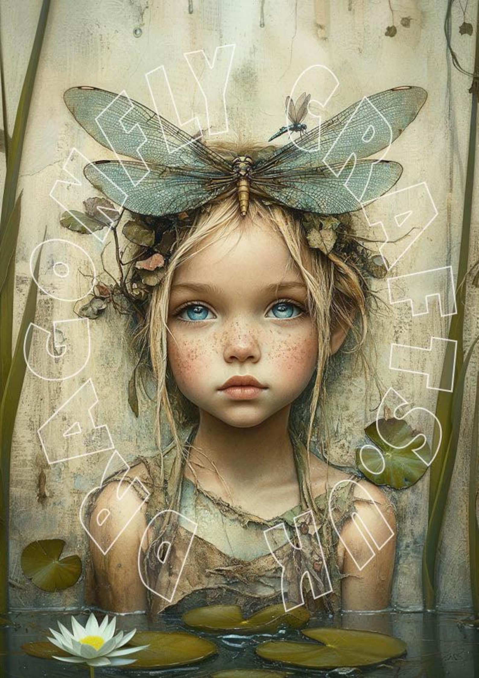 Fairy Decoupage Rice Paper, Whimsical Woodland Girl Art Sheet, Fantasy ...