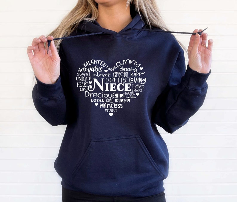 Niece Heart Graphic Sweatshirt, Cute Niece Gift - Etsy