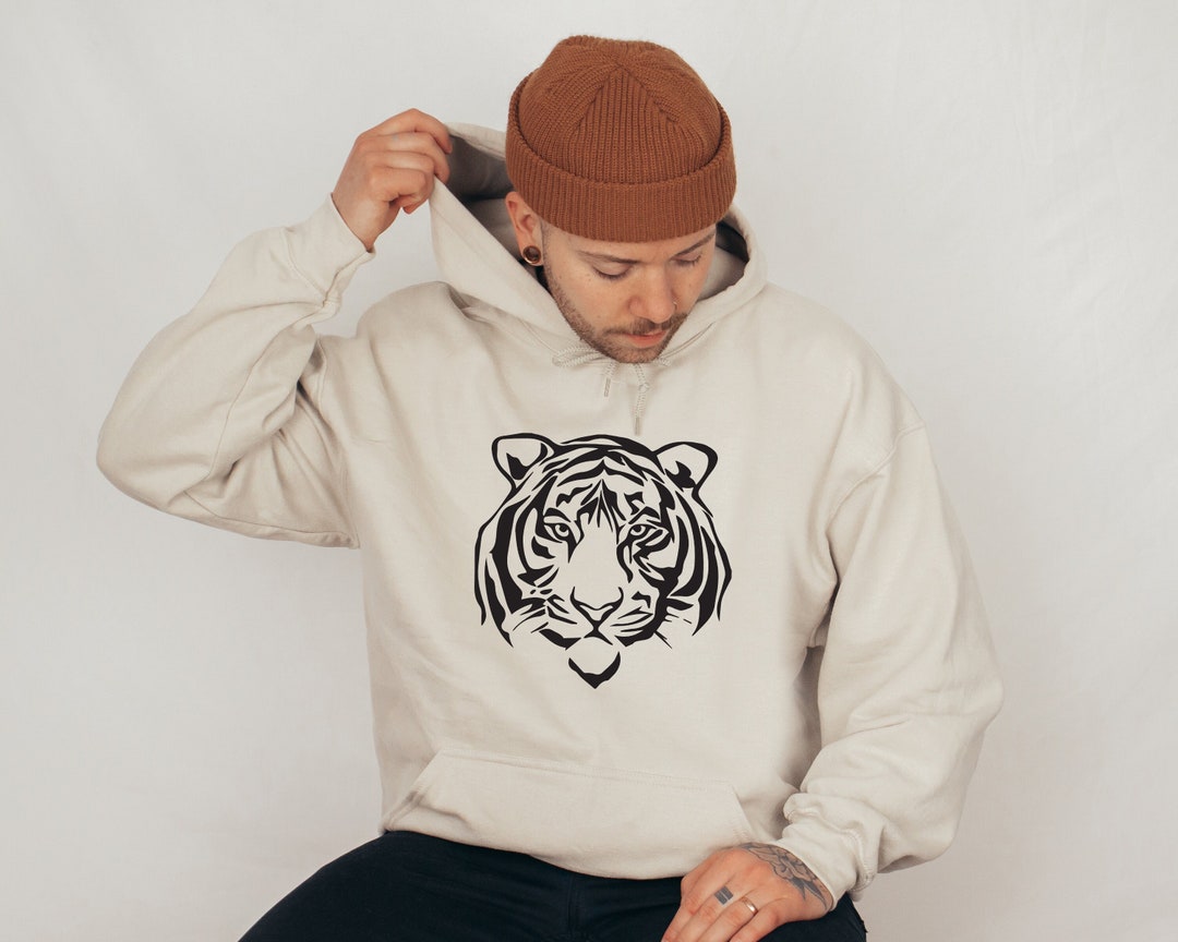 Tiger Unisex Sweatshirt, Tiger Face Hoodies, Animal Prints ...