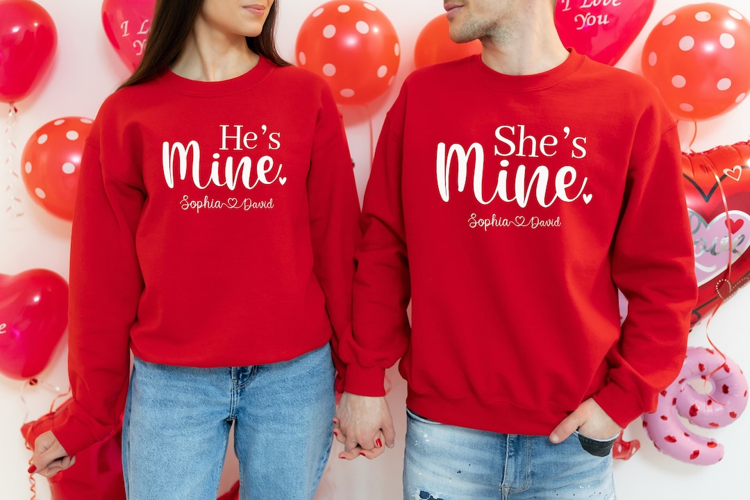 Custom Couple Sweatshirts: Valentines Matching Hoodies - Etsy