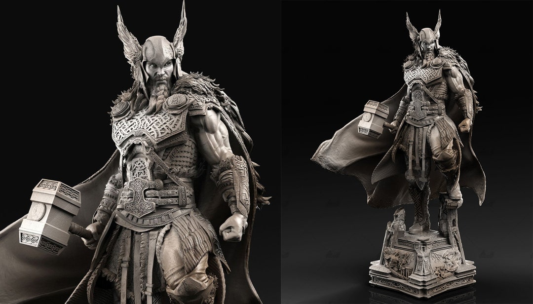 Viking Thor STL 3D Print Model 1GB - Etsy