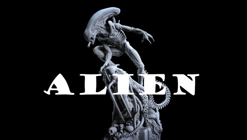 Alien Statue STL File, 3D Digital Printing STL File - Etsy