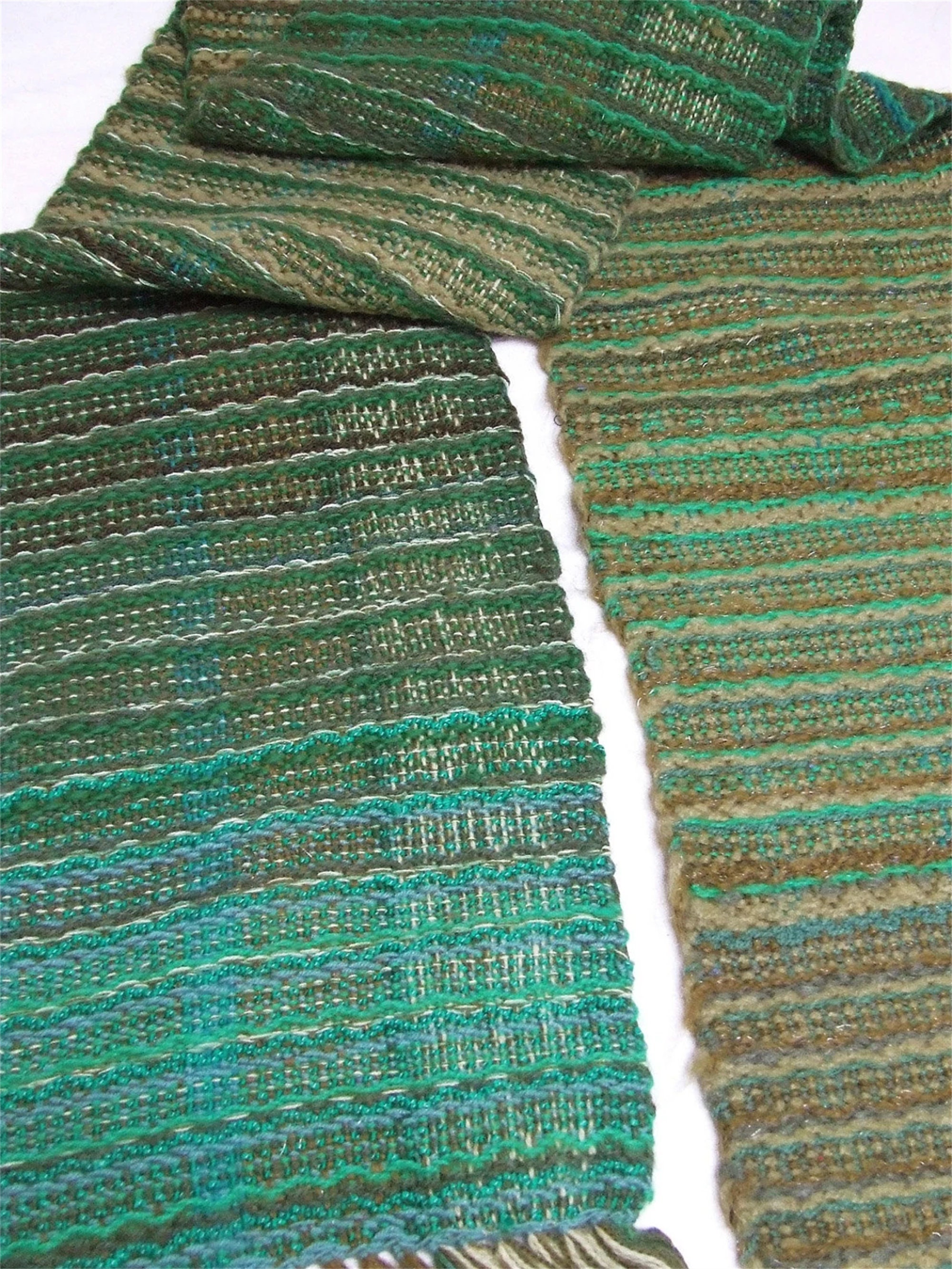 Hand Woven Wrap Shawl Winter Shawl Green Shawl Oversized Shawl Large ...