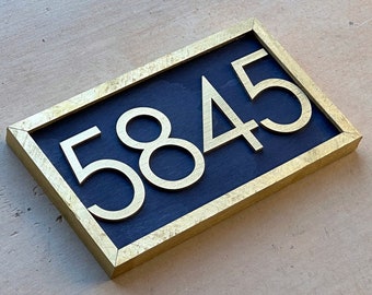 Horizontal House Number Sign - Etsy