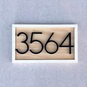 House Number Sign, House Number Plaque, Horizontal House Number Sign ...