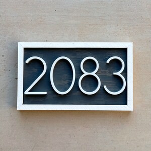 House Number Sign, House Number Plaque, Horizontal House Number Sign ...