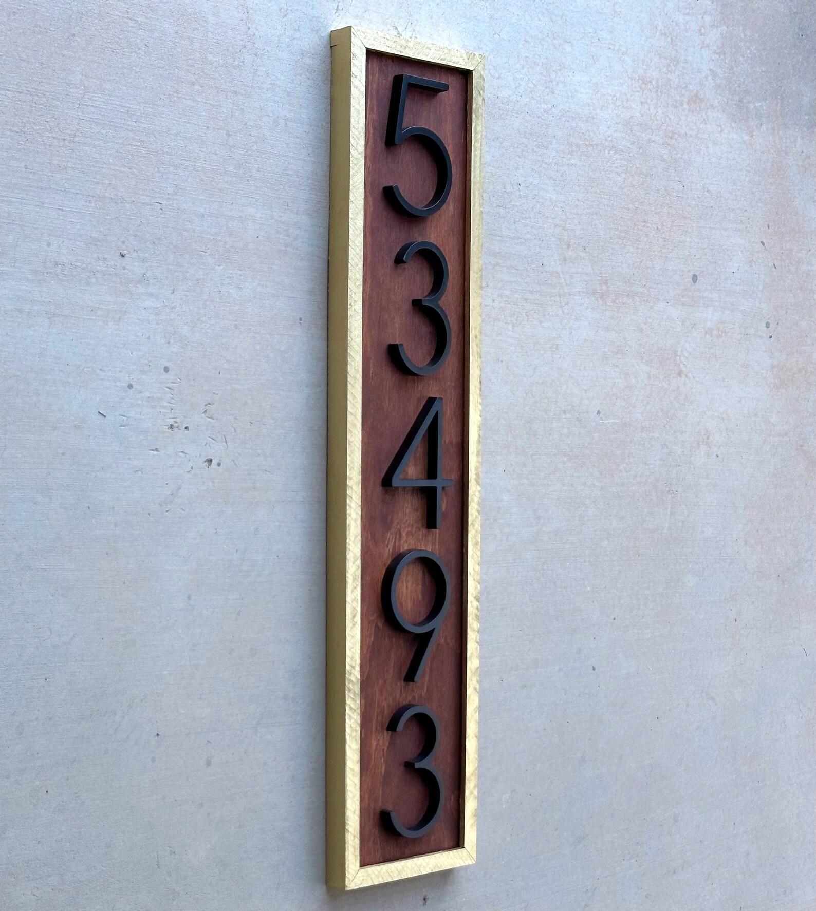 House Number Sign Vertical Address Numbers House Number - Etsy