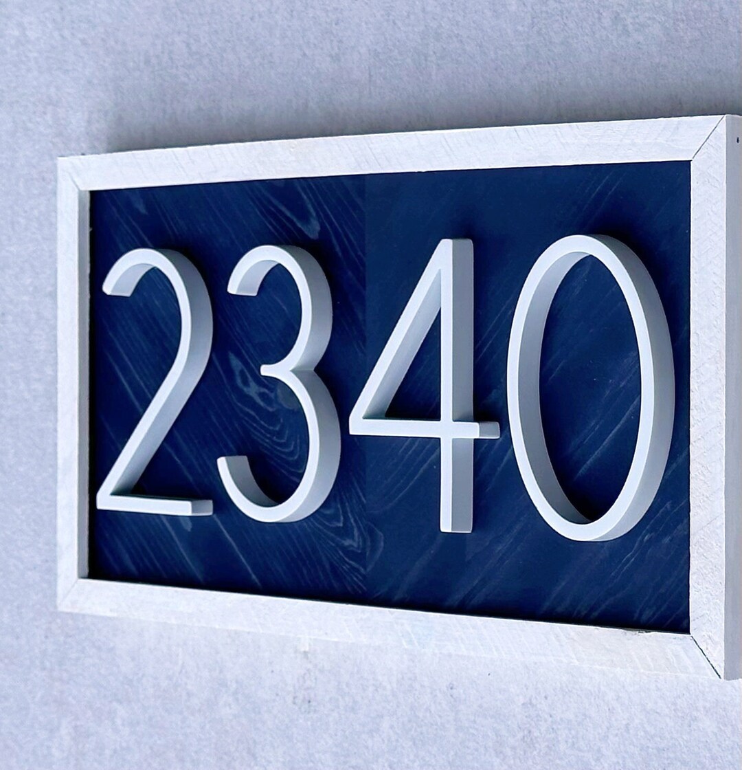 Address Plaque, Address Numbers, Address Sign, House Number Plaque ...