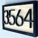 House Number Sign, House Number Plaque, Horizontal House Number Sign ...