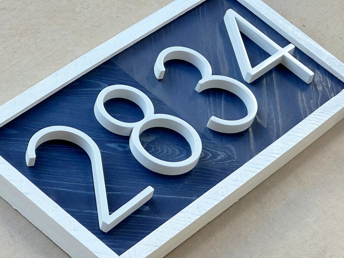 Address Plaque Address Numbers Address Sign House Number - Etsy