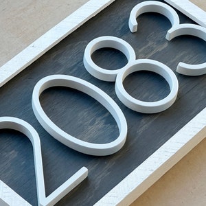 House Number Sign, House Number Plaque, Horizontal House Number Sign ...