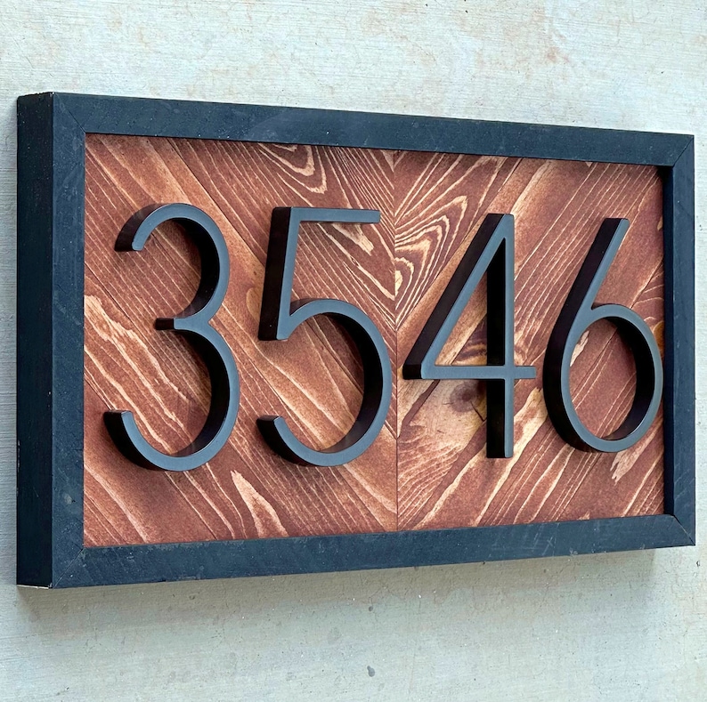 Address Plaque Address Numbers Address Sign House Number - Etsy