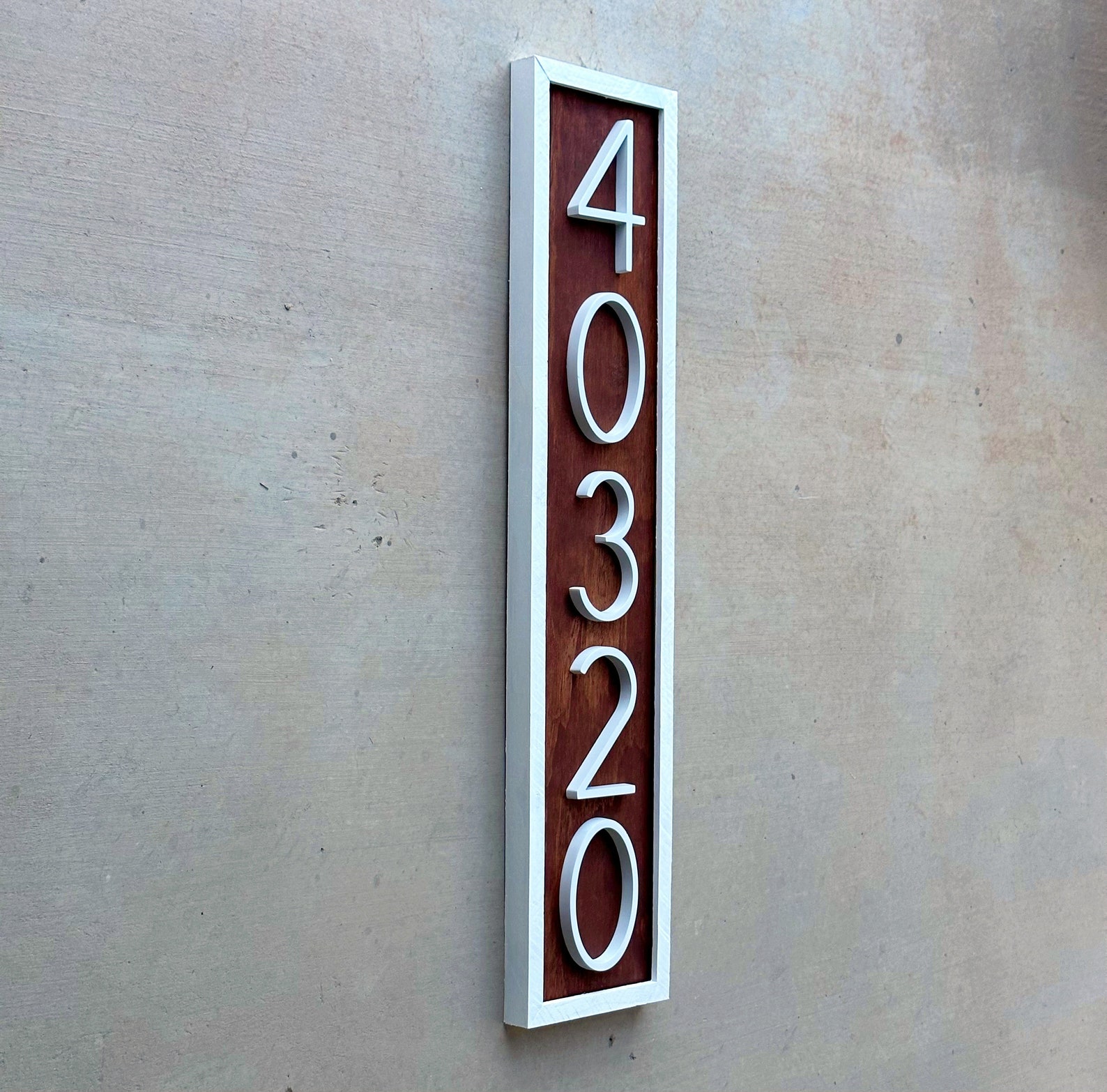 House Number Sign Vertical Address Numbers House Number - Etsy