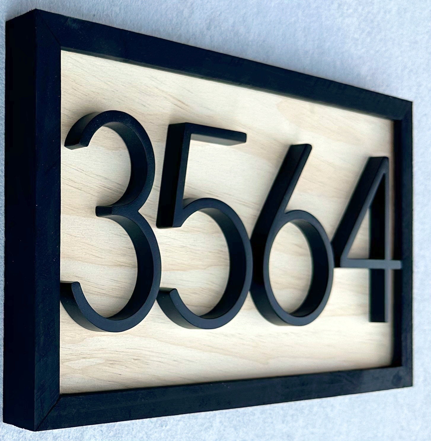 House Number Sign House Number Plaque Horizontal House - Etsy