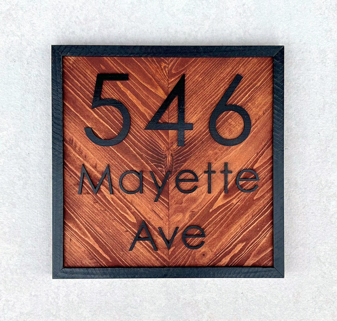 Street Name Address Sign, House Number Plaque, Address Numbers, Address ...