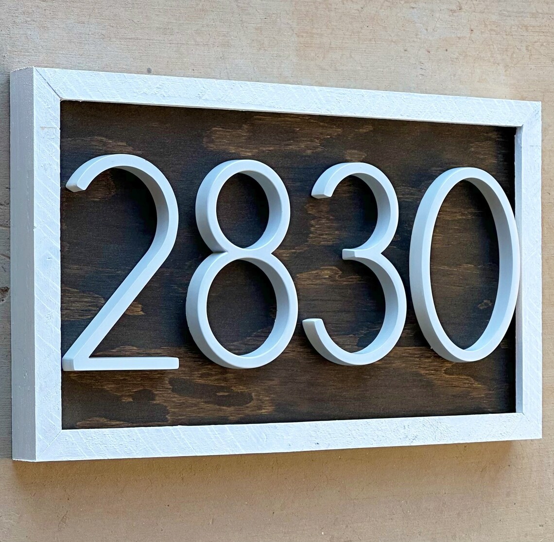 Address Numbers, House Number Sign, House Number Plaque, Horizontal ...