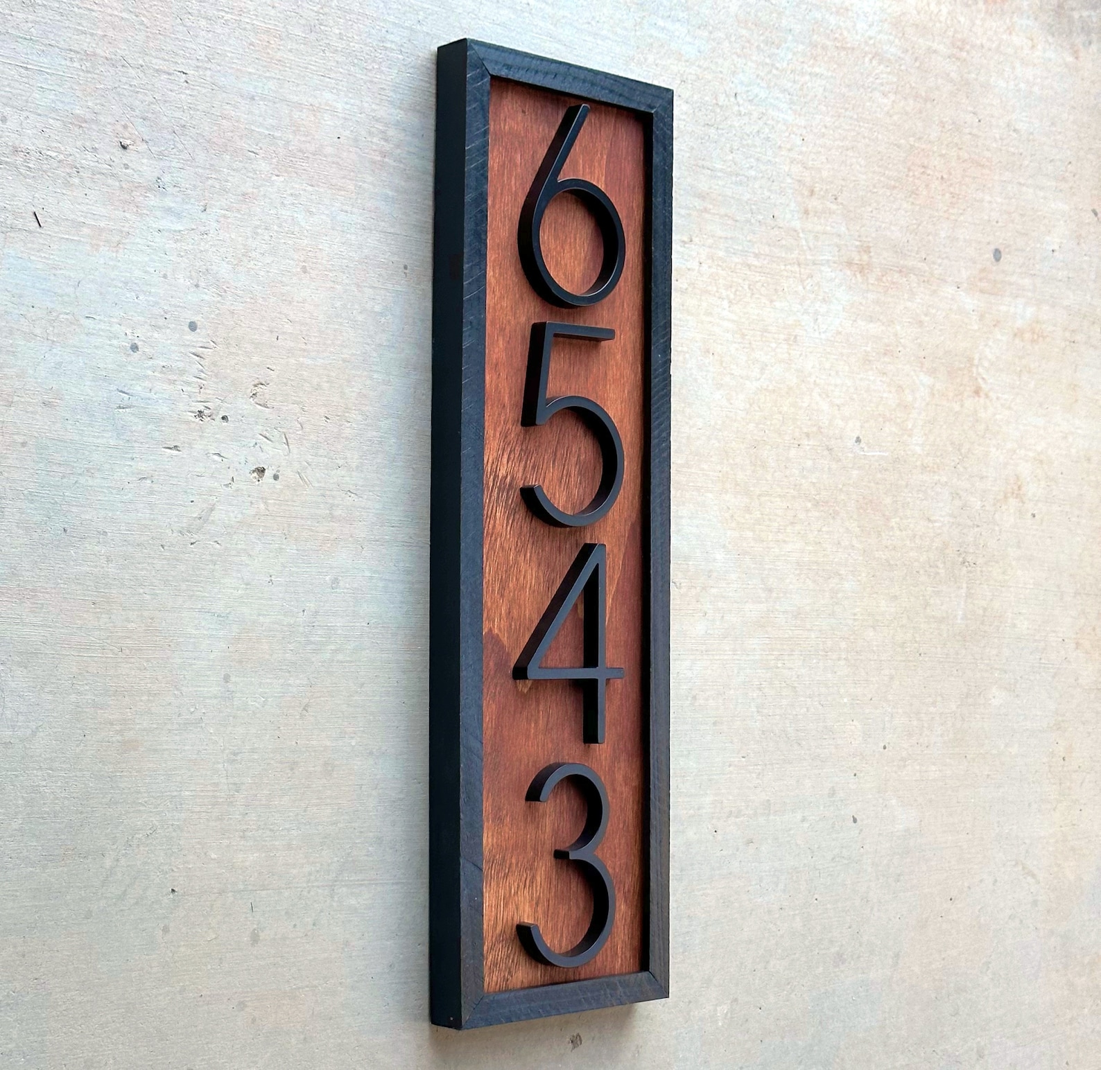 House Number Sign Vertical Address Numbers House Number - Etsy