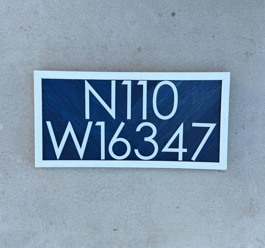 Street Name Address Sign, House Number Plaque, Address Numbers, Address ...