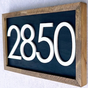 Address Numbers, House Number Sign, House Number Plaque, Horizontal ...