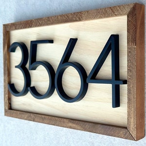 House Number Sign, House Number Plaque, Horizontal House Number Sign ...