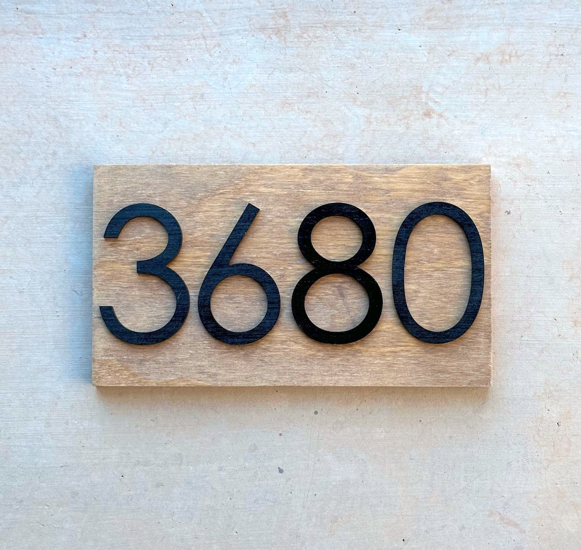 House Numbers Address Numbers Modern House Numbers House - Etsy