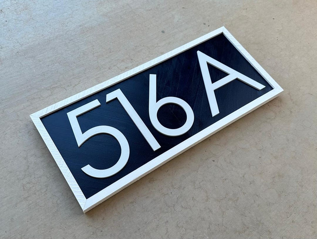 Street Name Address Sign, House Number Plaque, Address Numbers, Address ...