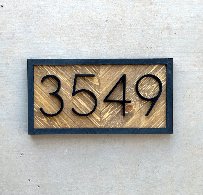 Address Plaque Address Numbers Address Sign House Number - Etsy