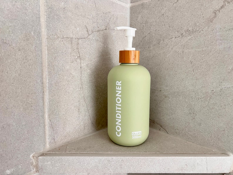 Shampoo Conditioner Body Wash Refillable Bottles Set Of Etsy