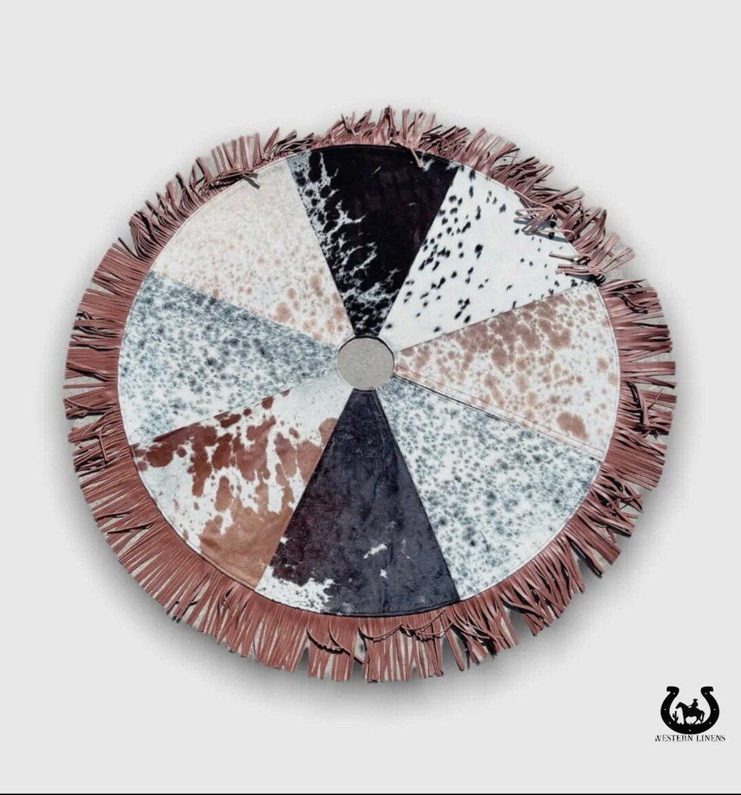 Cowhide Tree Skirt 3x3 - Etsy