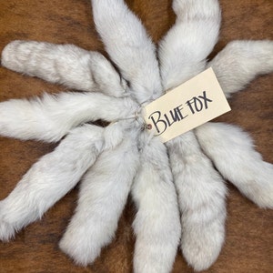 Blue Fox Tail - Etsy