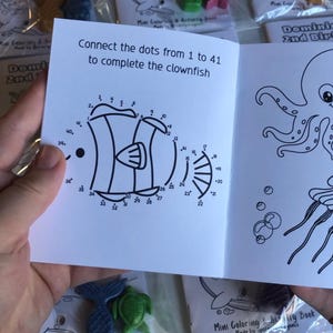 Custom Mini Coloring Books W/crayons for Children | Birthday Party ...