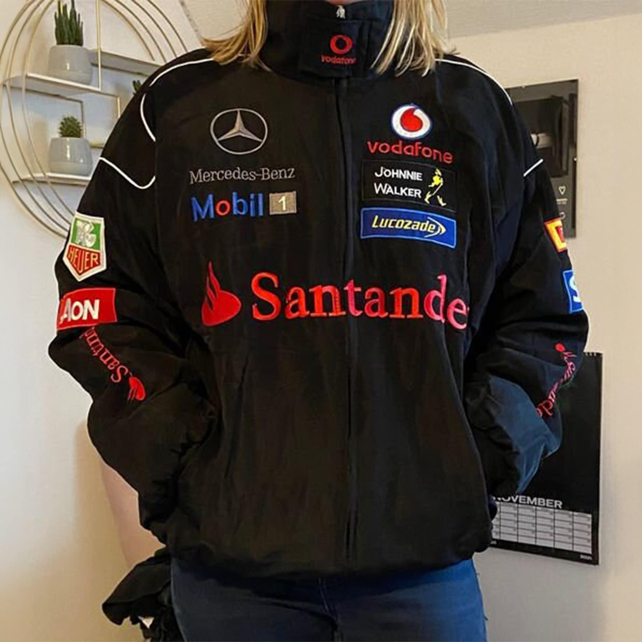 Vintage Mercedes Benz Racing Jacket F1 Bomber Jacket - Etsy